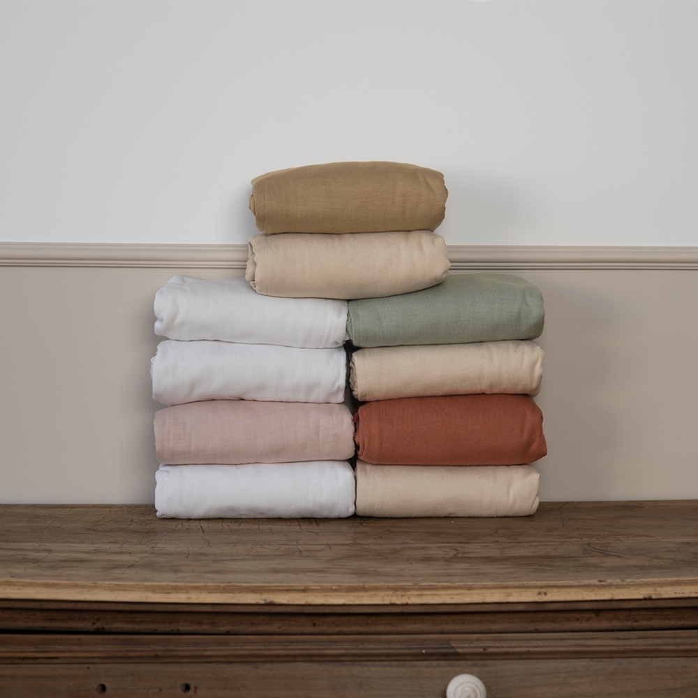 Trois Kilos Sept | Lot de 2 draps housses pour lit bébé en coton ...